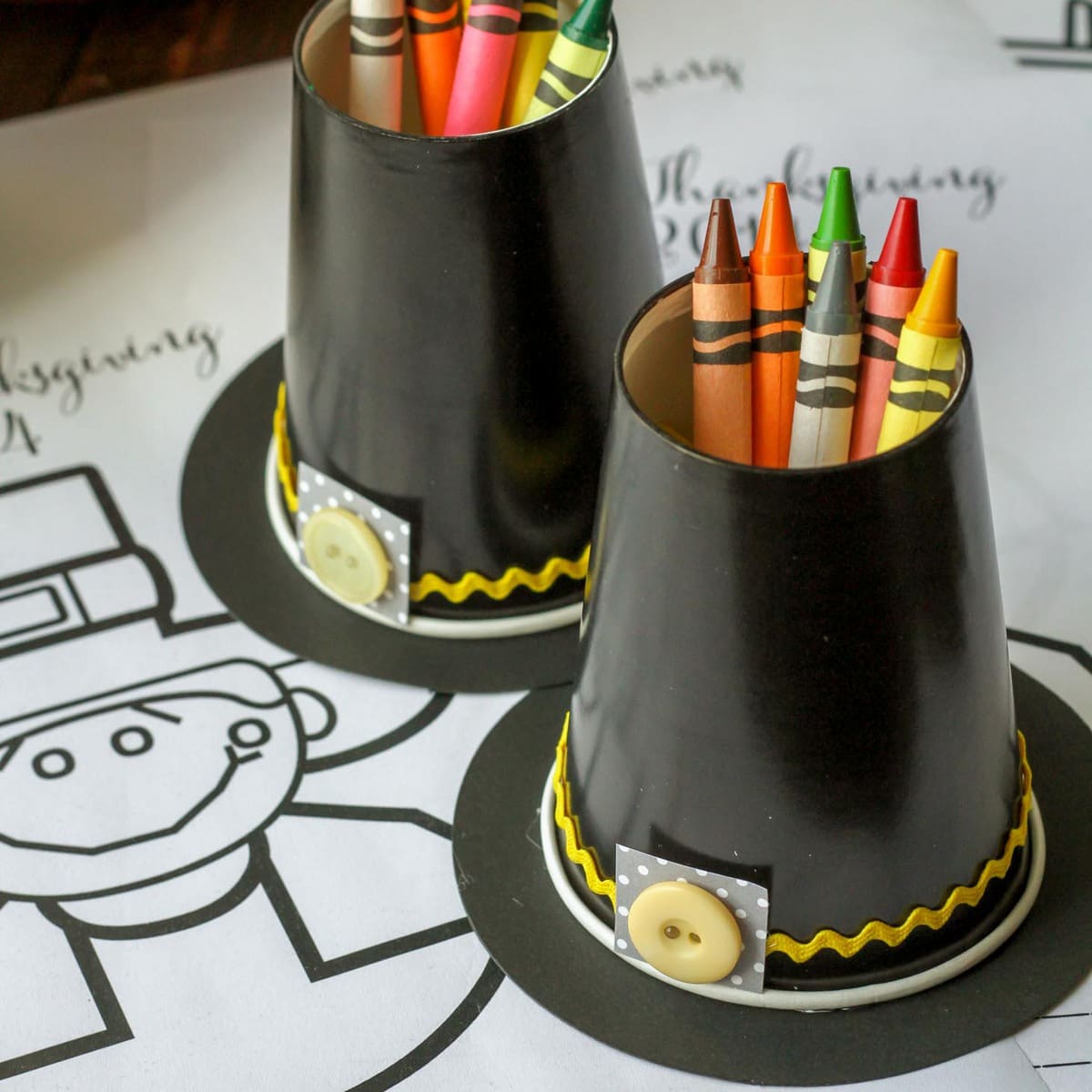 Pilgrim Hat Crayon Cups Let s DIY It All With Kritsyn Merkley